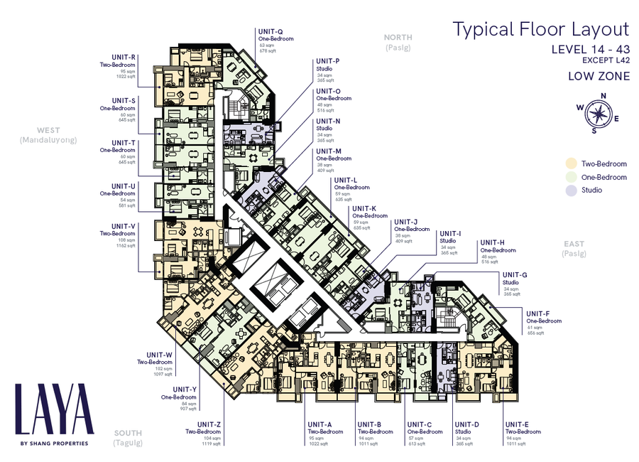 Laya by Shang Studio Unit in Pasig City near One Shang St Francis ...
