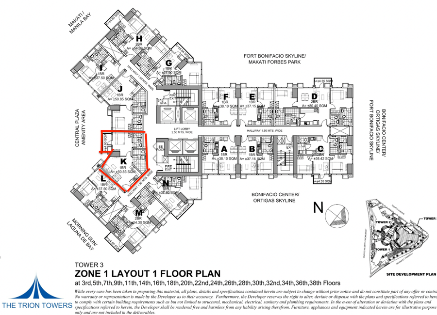RENT TO OWN 1 BEDROOM CONDO FOR SALE AT TRION TOWERS BGC TAGUIG CITY ...