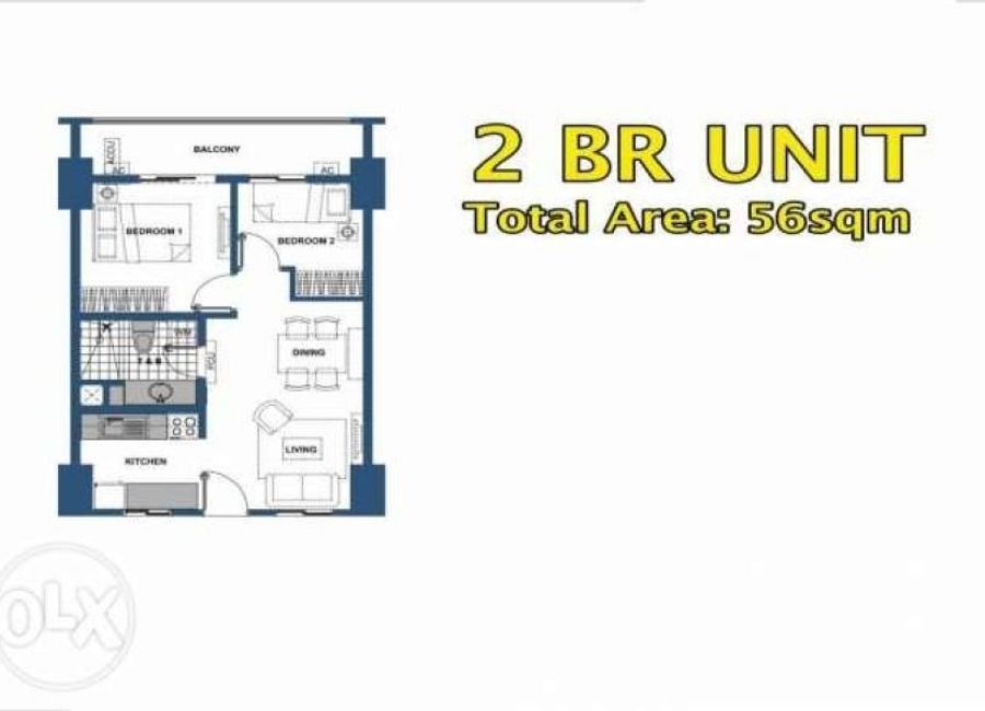 Preselling 2 Bedroom Condo Prisma Residences in Pasig
