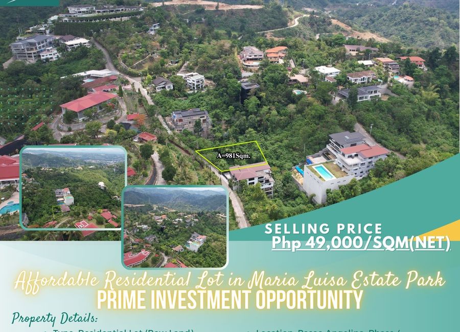 For Sale: Prime Lot with Valley and Mountain Views in Maria Luisa ...