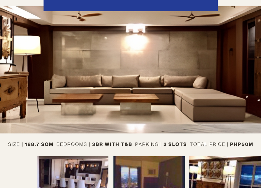 3BR Condo Senta Residences for Sale, Legaspi Village, Makati City