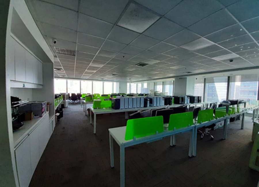 Warm shell office space for lease in Ayala Avenue, Makati City.