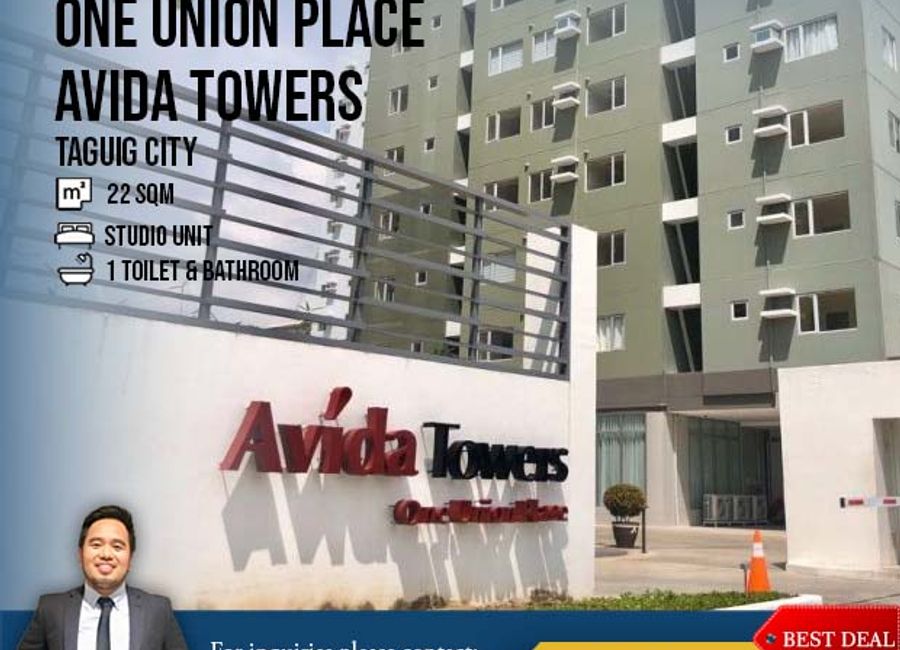 Studio unit for Sale in One Union Place Avida Towers at Taguig