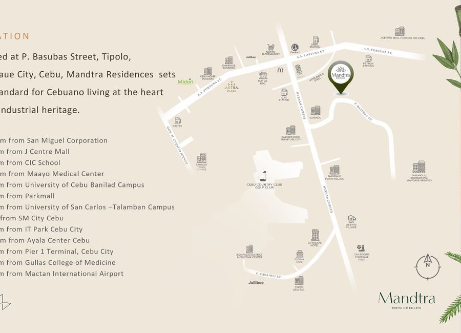 For Sale: Studio at Mandtra Residences in Tipolo, Mandaue City - 21.04sqm.