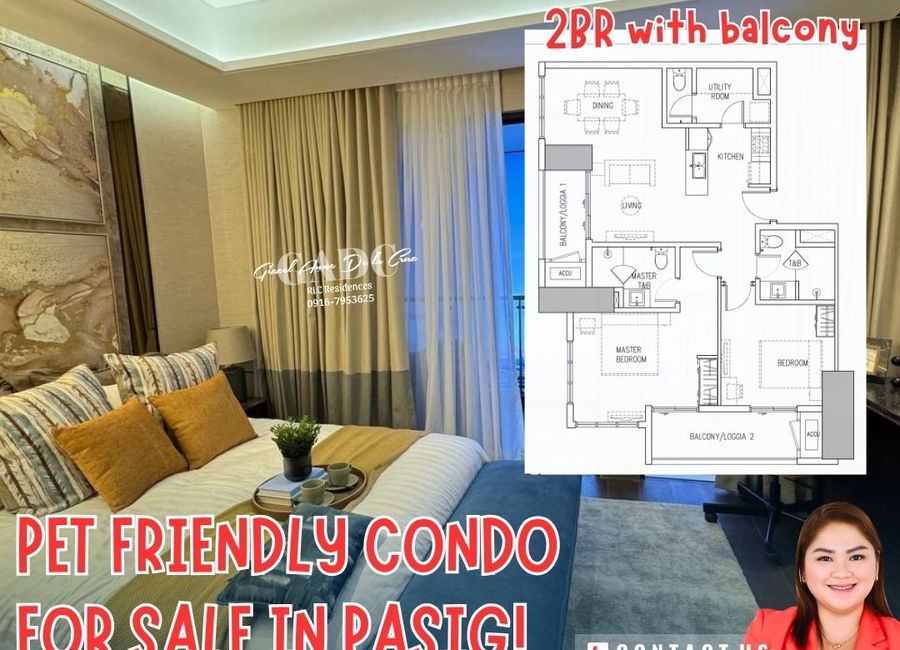 Near Opus Mall High-End 2BR condomium for sale at Bridgetowne Pasig at The Le Pont Residences ...
