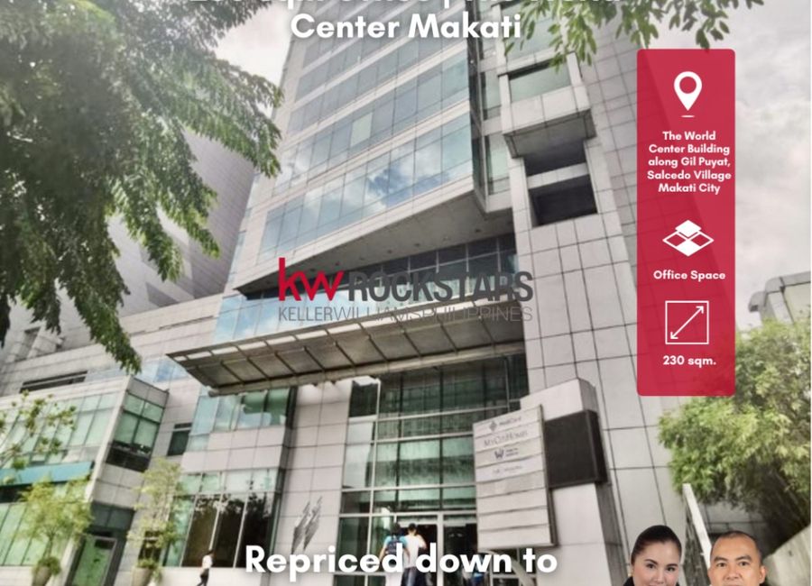 Prime Office Space For Sale at The World Center Building Salcedo ...