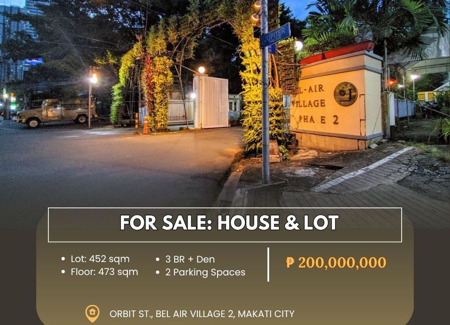 For Sale: Old Livable House located at Orbit St., Bel Air Village 2 ...