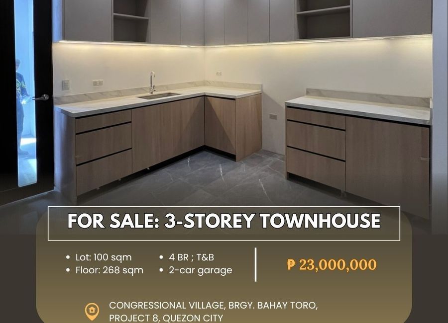 FOR SALE Townhouse located at Congressional Village, Brgy. Bahay Toro ...