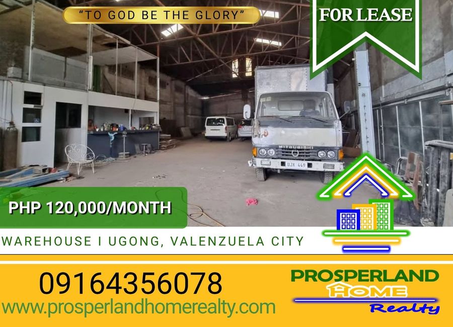 WAREHOUSE FOR LEASE PRIME INDUSTRIAL SPACE IN UGONG, VALENZUELA CITY