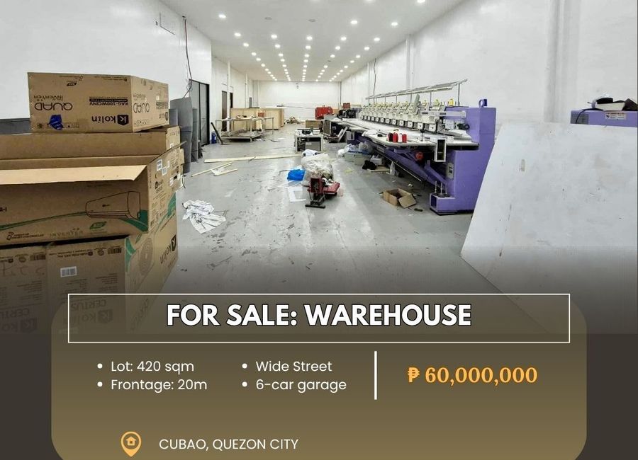 For Sale: Warehouse in Cubao, Quezon City