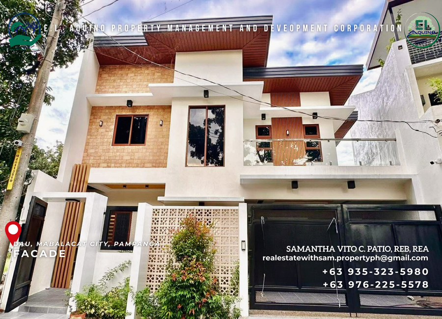 4 Bedroom Fully Furnished Newly Built House for Sale in Dau Mabalacat ...