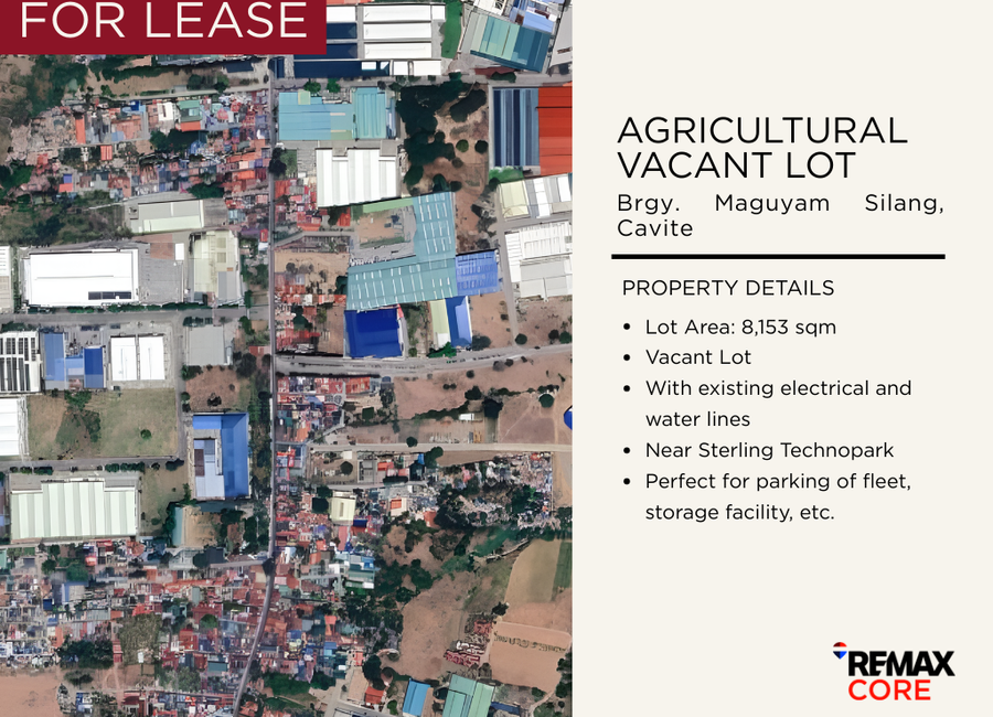 FOR LEASE: Vacant lot in Maguyam Silang, Cavite