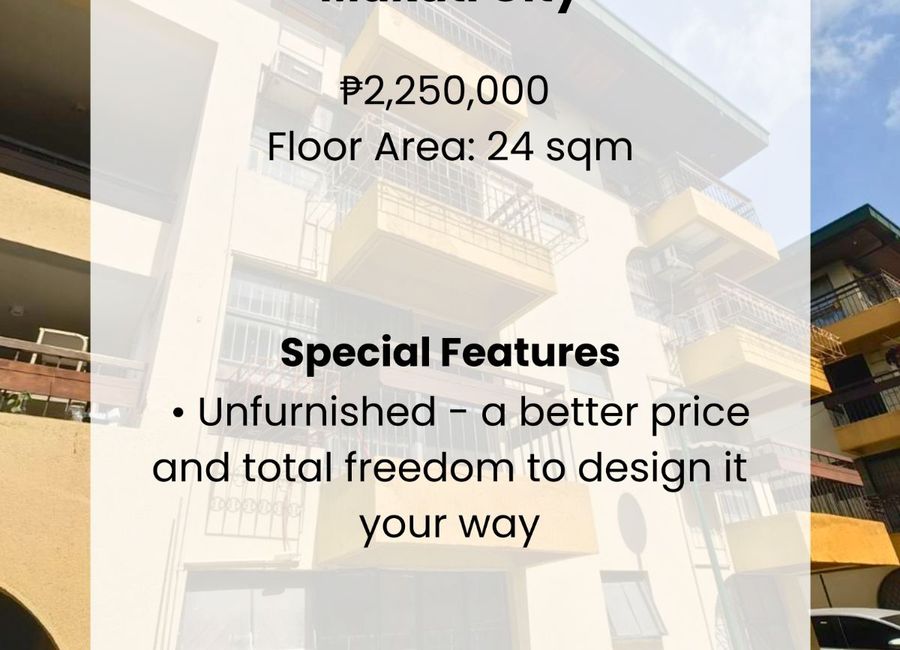 Cityland Pasong Tamo Tower Studio Unit for Sale in Makati City