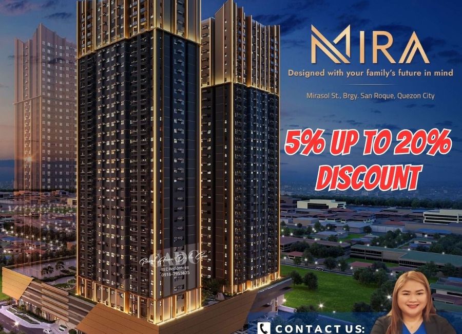 Pre-Selling Condo for sale in Cubao Quezon City at MIRA Tower 1 Near ...