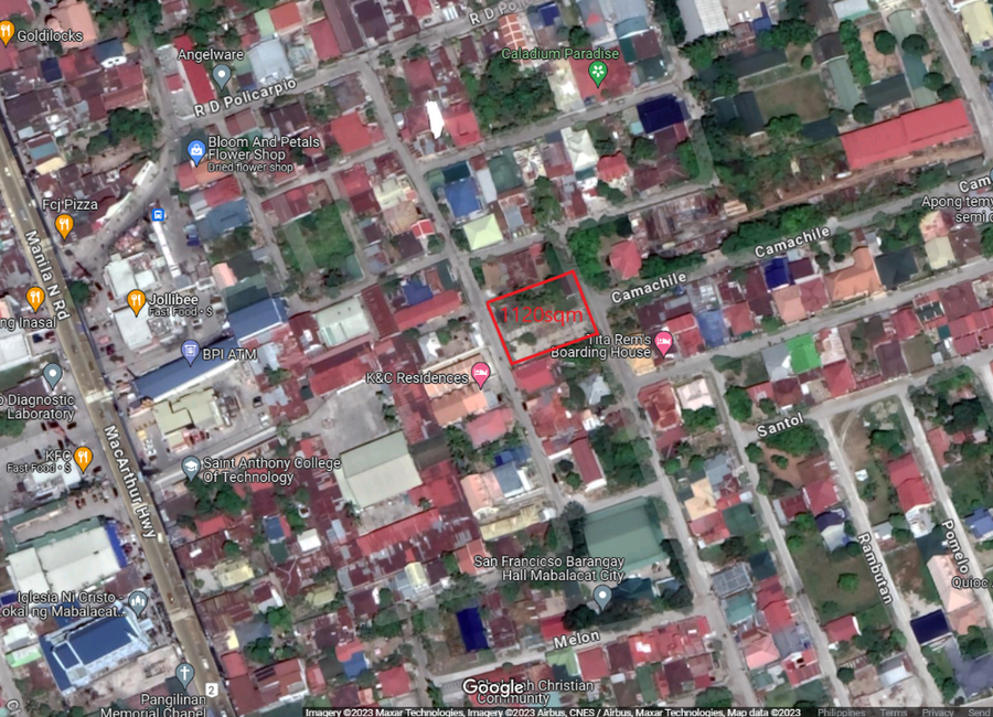 RUSH SALE 1,120 SQM LOT 270sqm away from Mc Arthur Highway , Jollibee and Mc Donalds Mabalacat ...